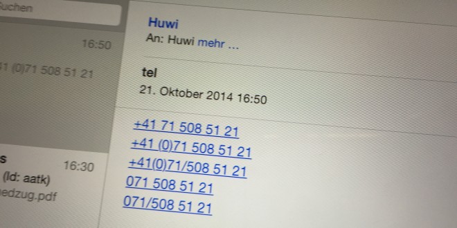 Schreibt mal Eure Telefonnummer richtig! – Huwis Achterbahn